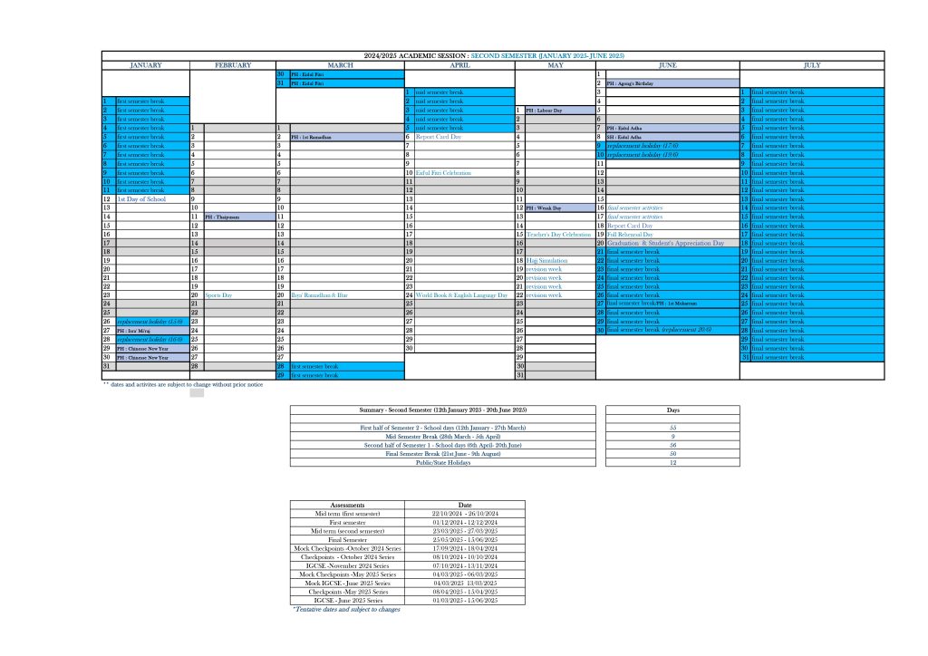 Academic Calendar – UUMIS